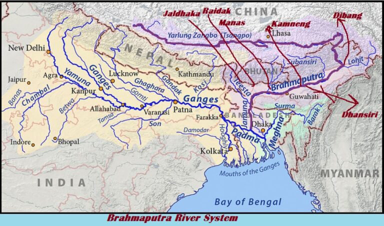 The Brahmaputra river system - Pcsstudies Geography